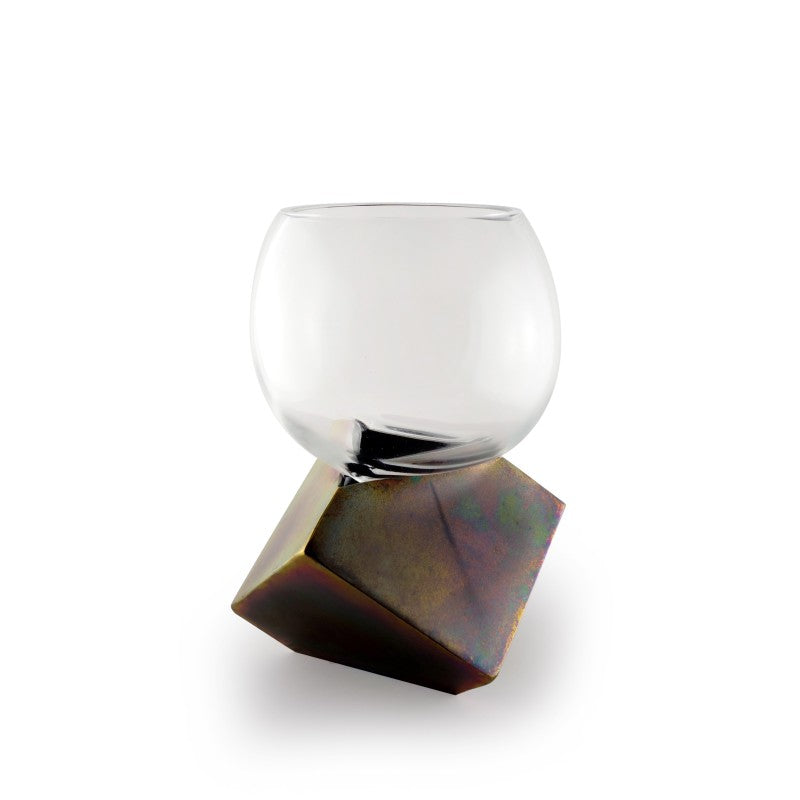CUT CUBE VASE- BLACK – Lulu Puras