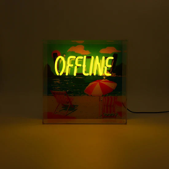 NEON BOX SIGN - OFFLINE – Lulu Puras