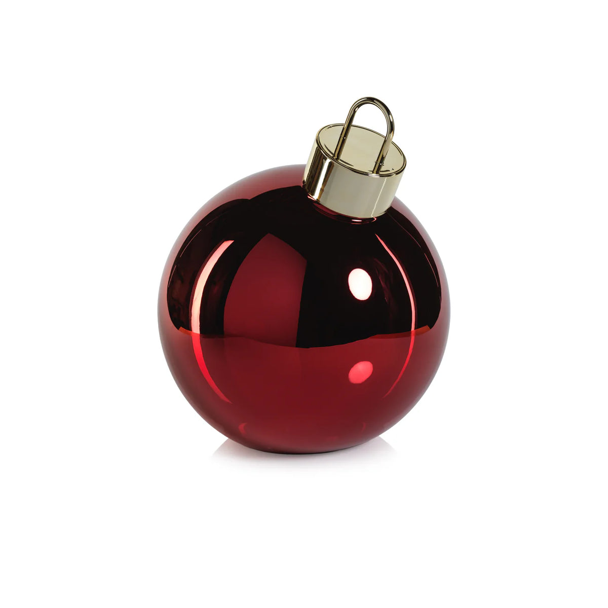 LED METALLIC GLASS OVERSIZED BALL -RED-11.75 – Lulu Puras