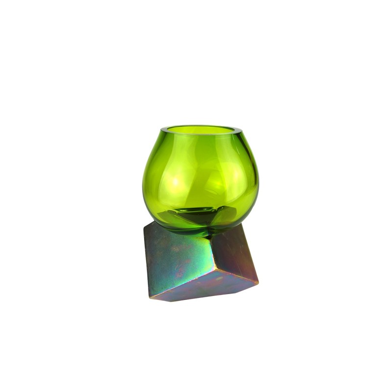 CUT CUBE VASE- GREEN – Lulu Puras